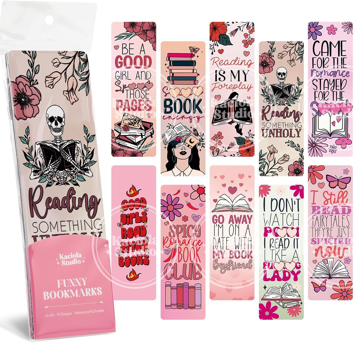 Amazon.com : Kaciola 10 Pack Romance Bookmarks, Spicy Fairytale ...