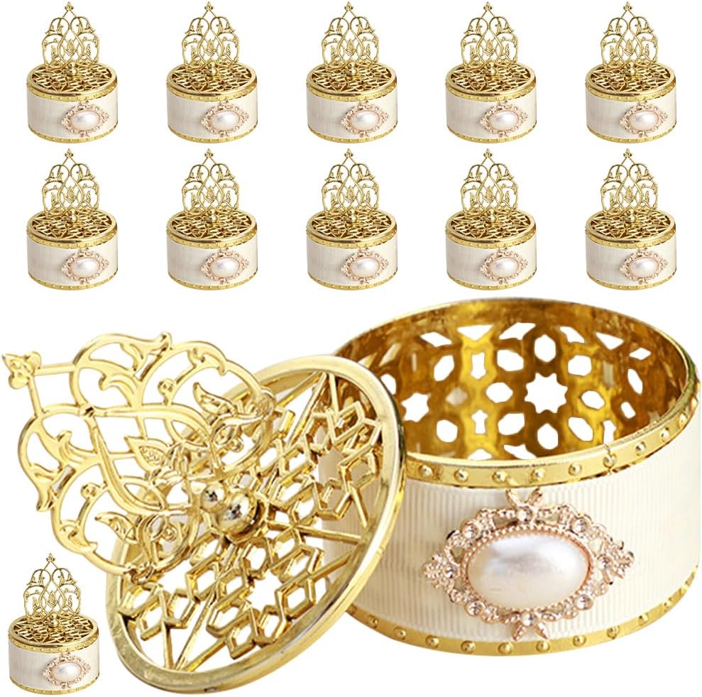 Amazon.com: 12pcs Pearl Candy Containers - Plastic Party Treats Cases ...