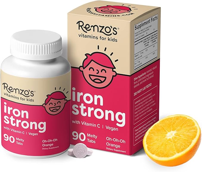 Amazon.com: Renzo's Iron Supplements Dissolvable Vegan for Kids ...