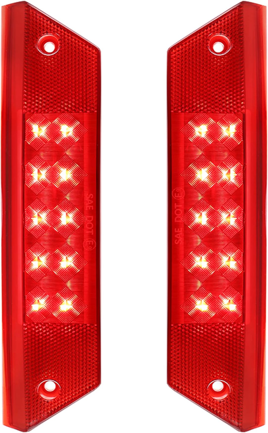 Amazon.com: AUTOKAY Red Tail Light Lens For Polaris Ranger 400 500 570 ...