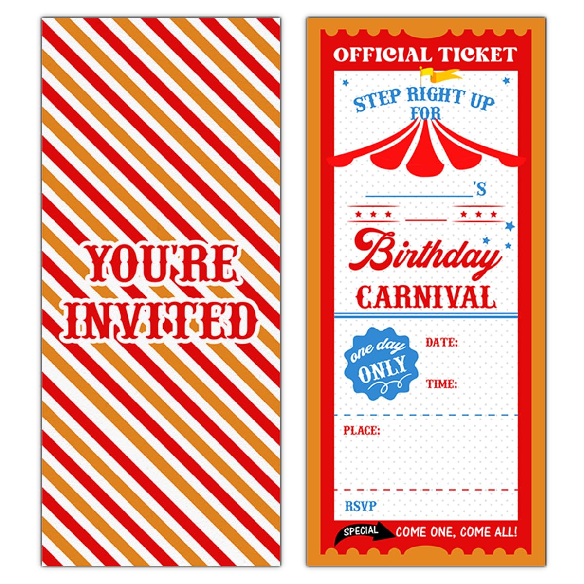Carnival Ticket Invitaion