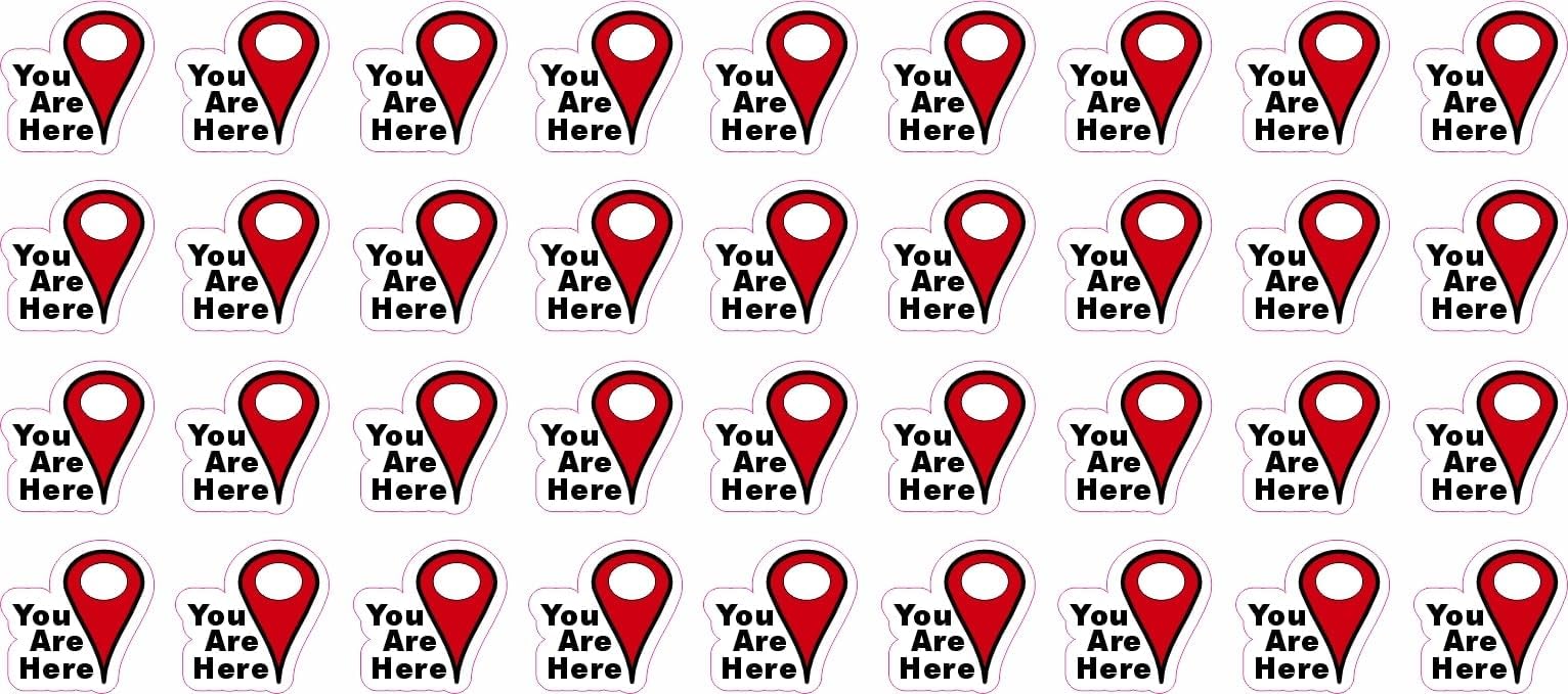 Amazon.com: 3/8 x 1/2 inch 100 PCS Map Location Position Stickers ...