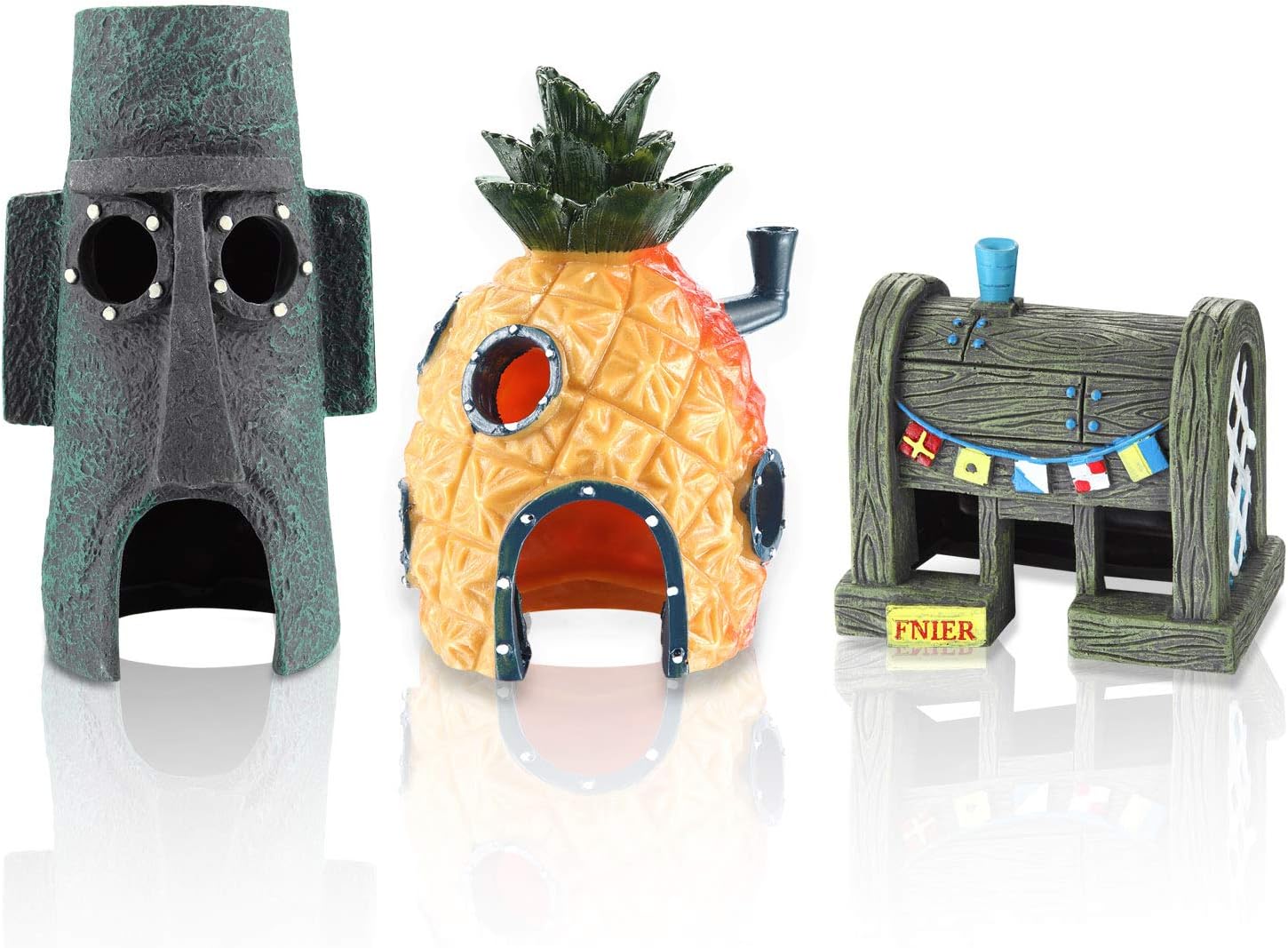 FuninCrea Aquarium Decorations, Resin Cave Ornaments Fish Tank ...