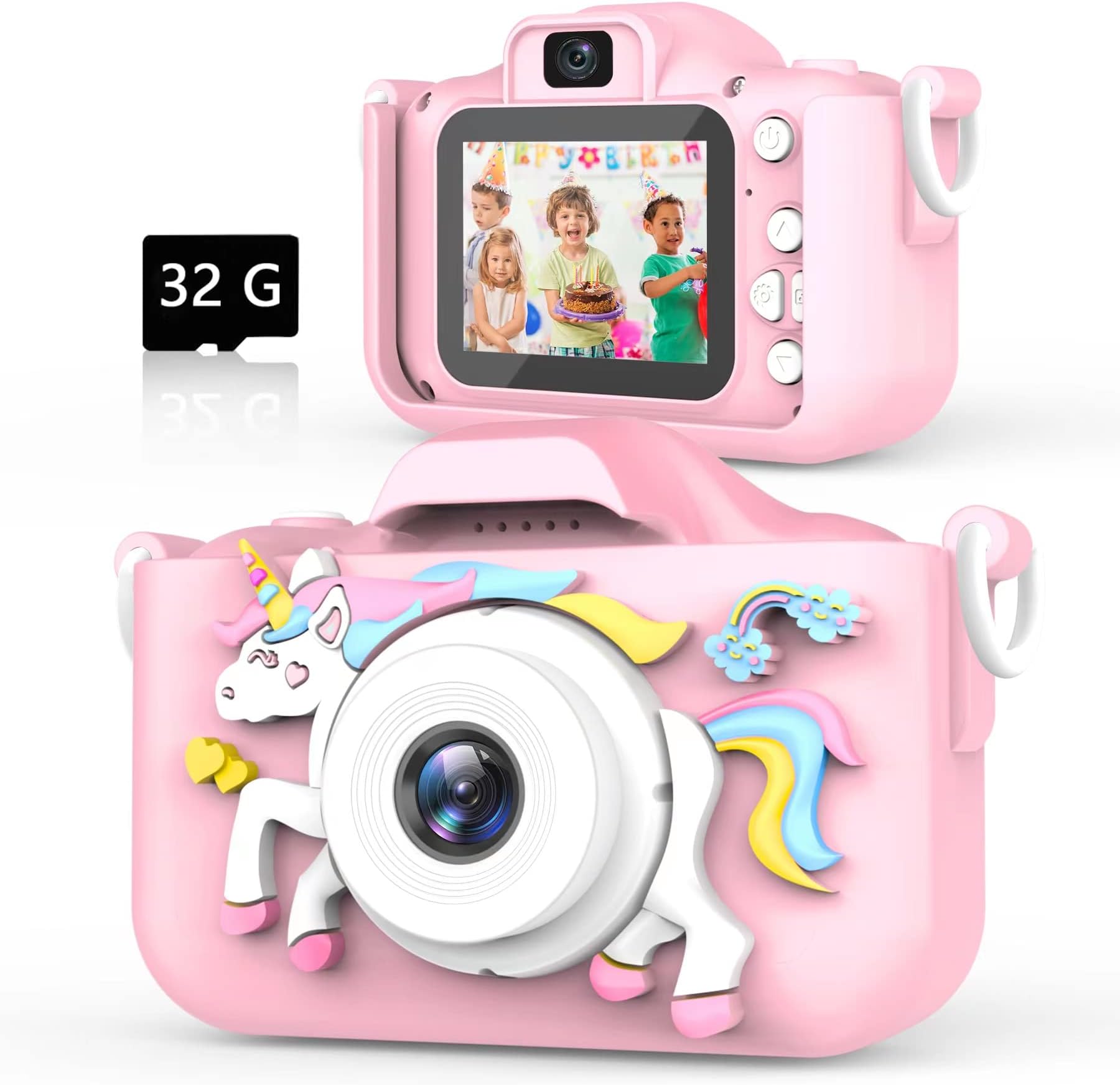 Amazon.com: Kids Camera for Toddler Girls Boys Aged 3-9, YEEHAO 32MP ...