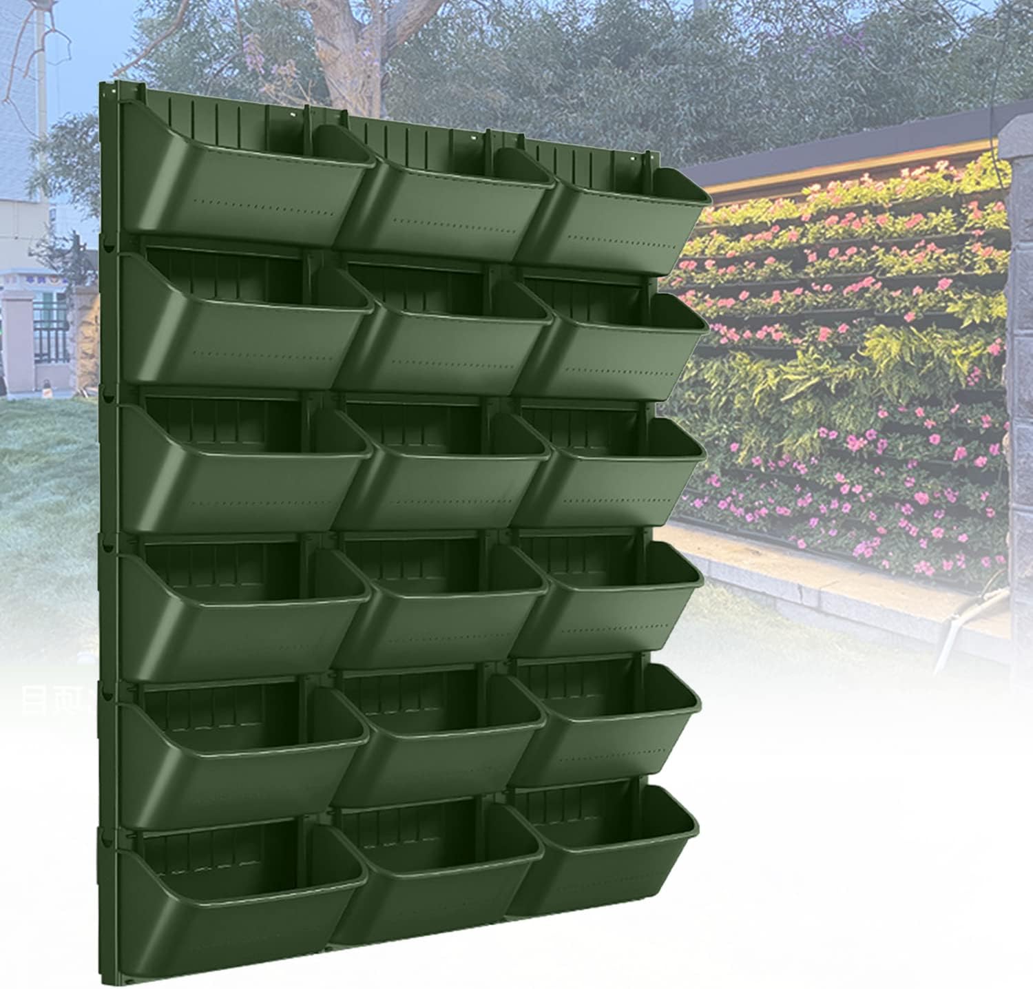 Modular Wall Planter System, Modern Hanging Plant Flower Pots, Vertical ...