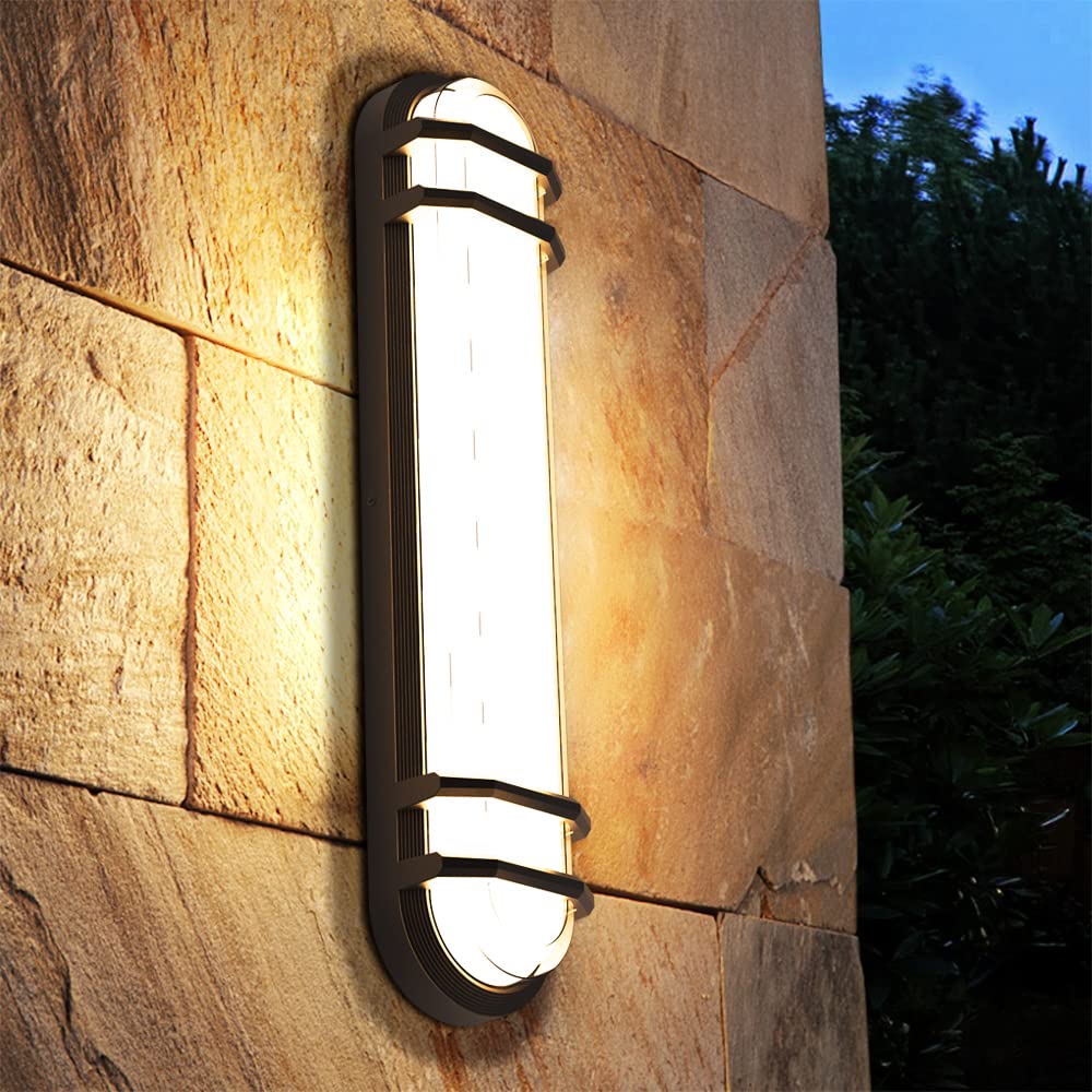 Shinbeam Outdoor Wall Sconce,23.6in 36W 3000k LED Modern Porch & Patio ...