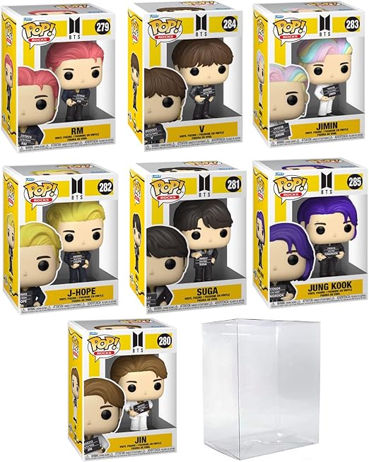 Amazon.com: POP BTS Funko Pop BTS Butter Set of 7 Funko Pop| - RM, J ...