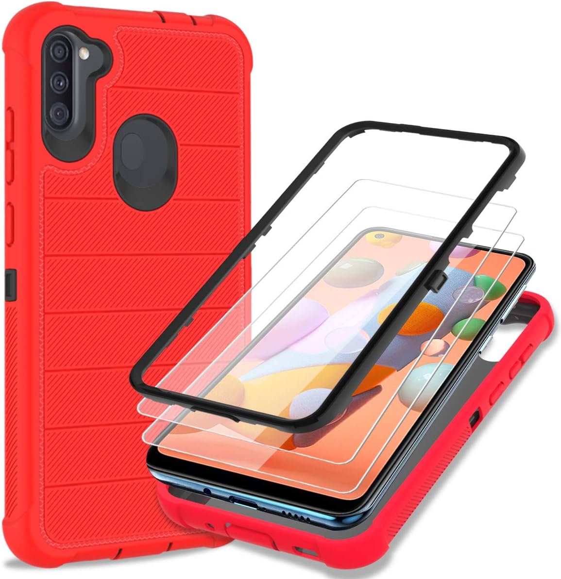 Amazon.com: Galaxy A14 5G Phone Case with HD Screen Protector Heavy ...