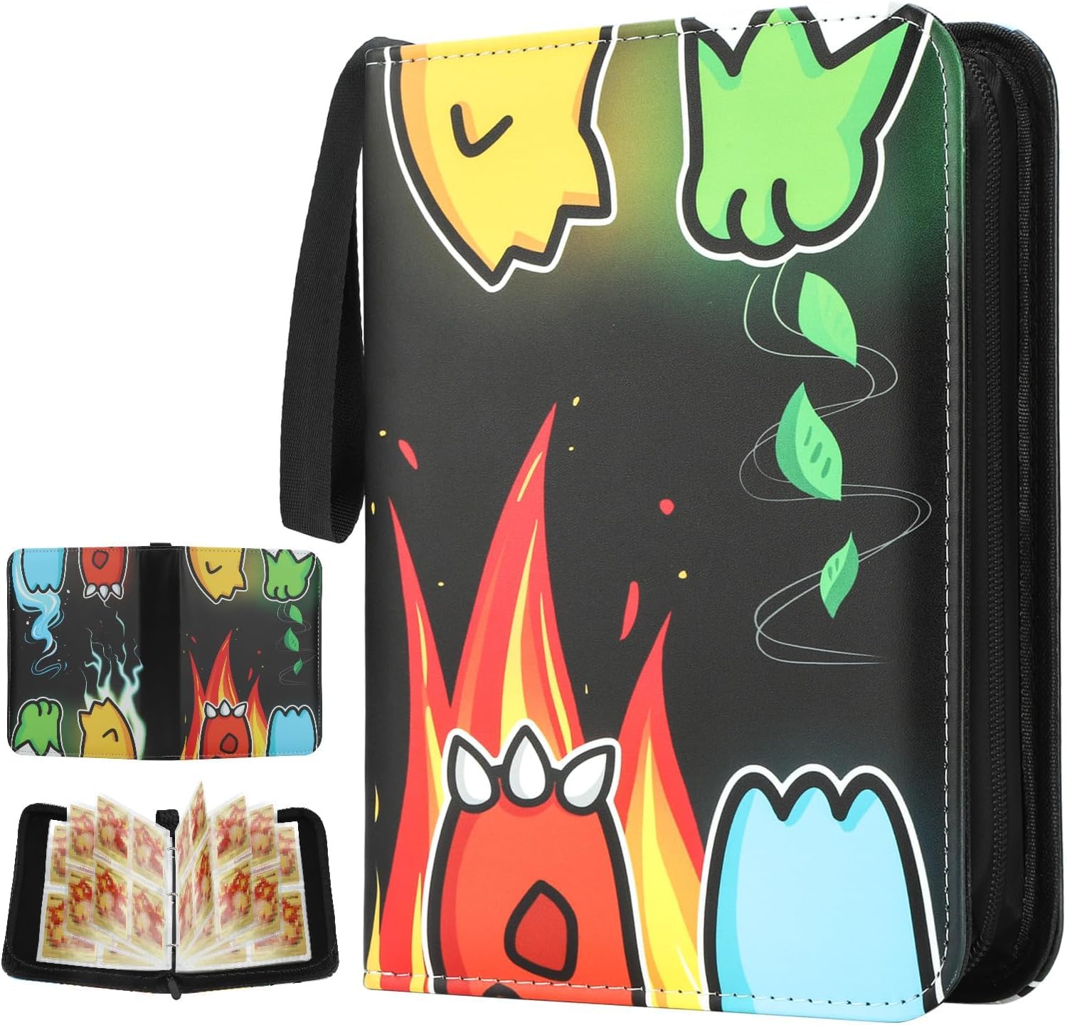 Card Binder 4-Pocket Sleeves with 440 Cards Holder, Trading Card Binder ...