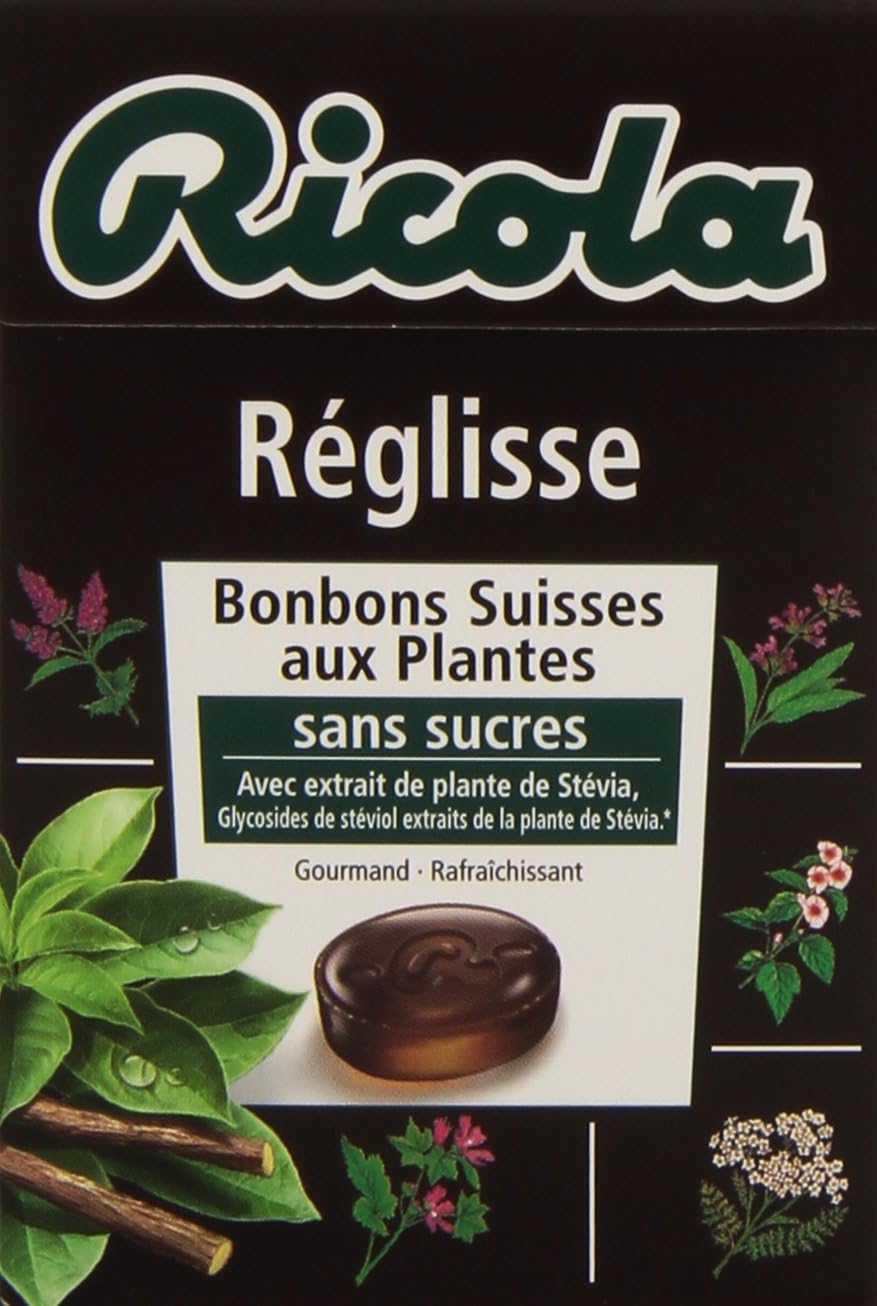 Ricola Sugar Free Swiss Plant Candy with Stevia Plant Extract, a ...