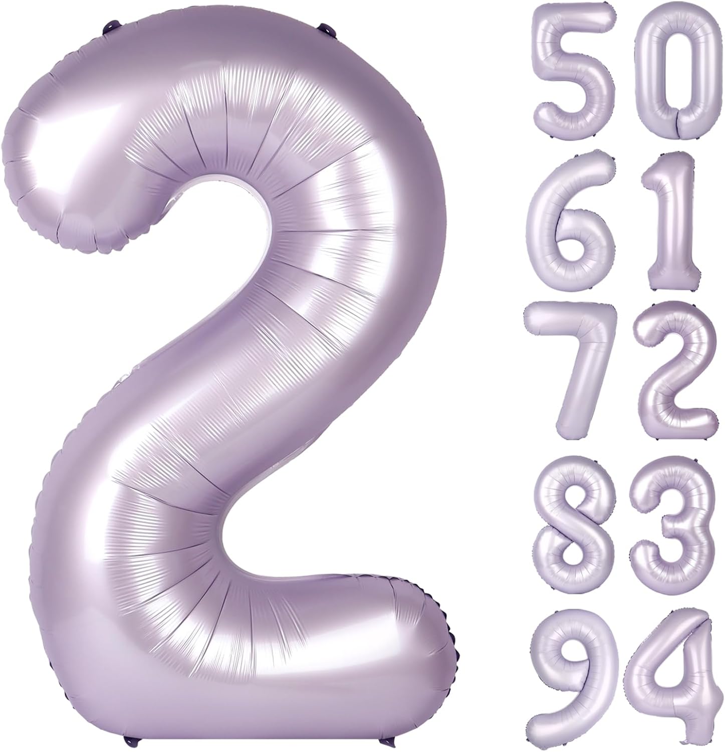 Amazon.com: Lilac 2 Balloon, Number Balloons 40 Inch, 2nd Balloon ...
