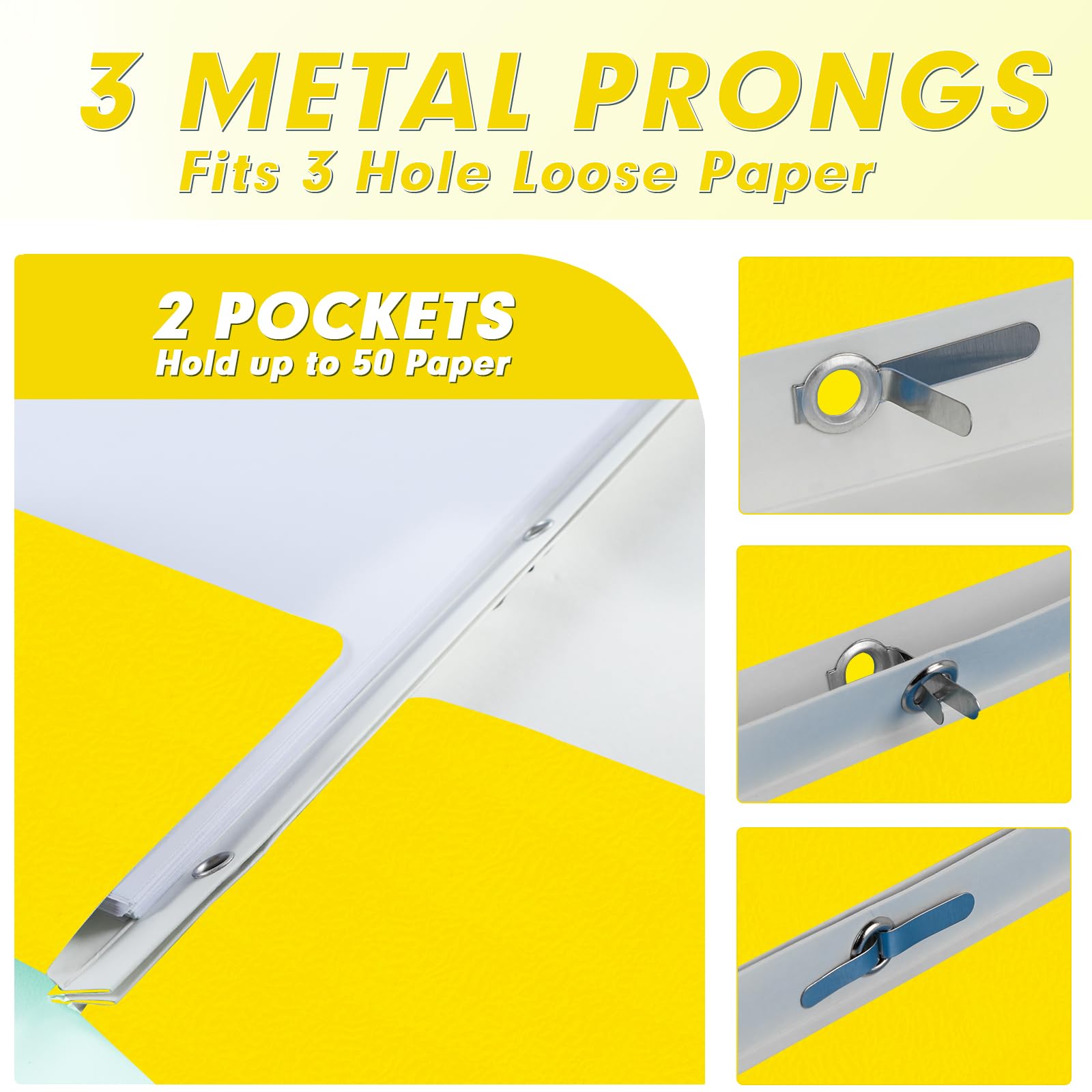 Snapklik.com : Two Pocket Folders, PANDRI 60 Pack Two Pocket Folders