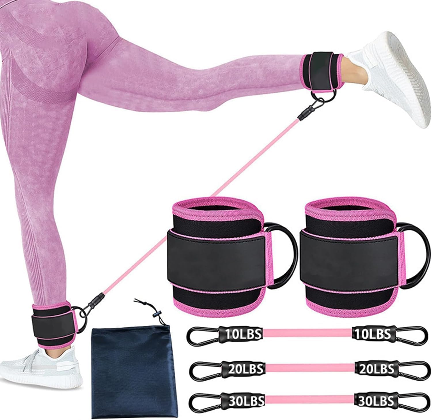 Catoco Resistance Bands Foot Straps Ankle Straps Cable Pull Fitness for ...