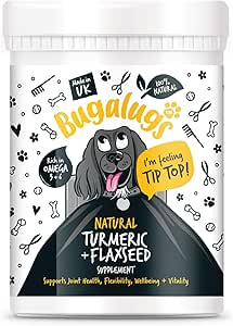 Bugalugs Natural Turmeric & Flaxseed Supplement joint health support ...