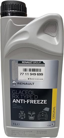 Renault frost protection radiator antifreeze, 1 litre glaceol RX type D ...
