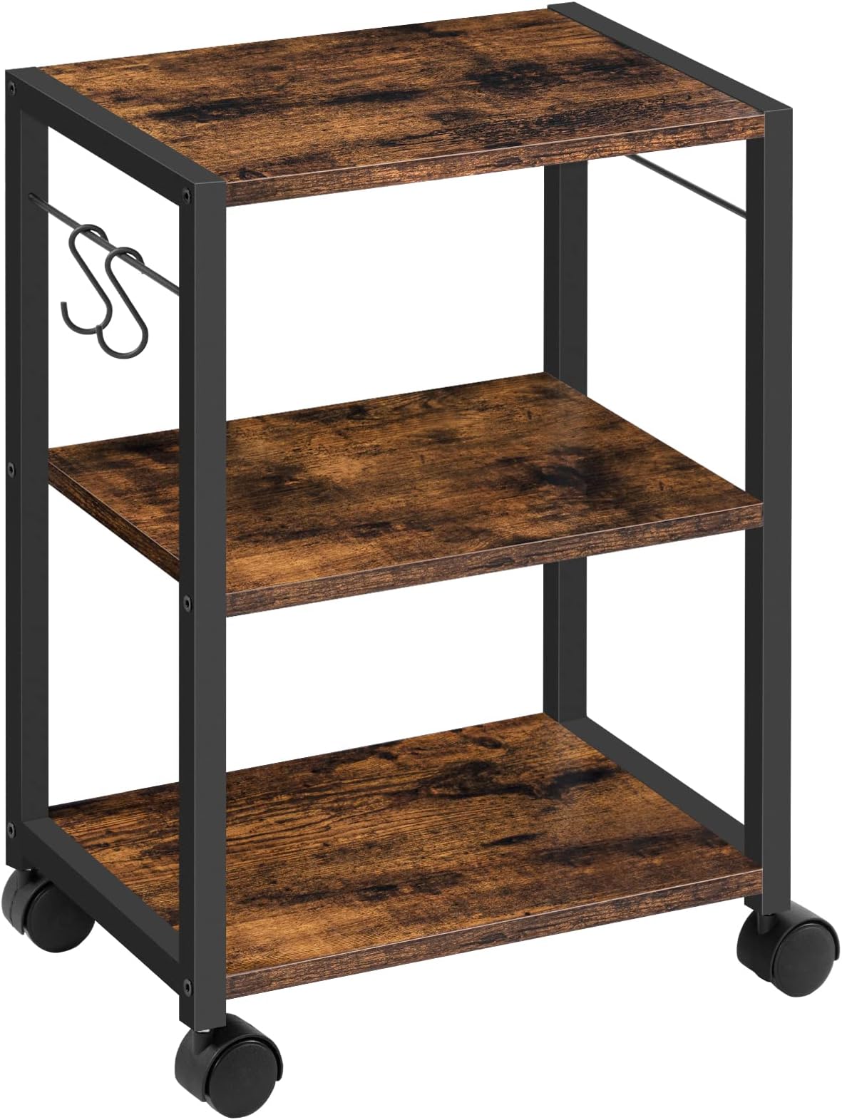MAHANCRIS Printer Stand, 3-Tier Under Desk Printer Cart with Storage ...