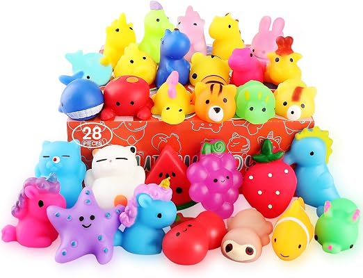 Amazon.com: nobasco Squishies, 28 Pack Mochi Squishy Toys - Kawaii Cat ...