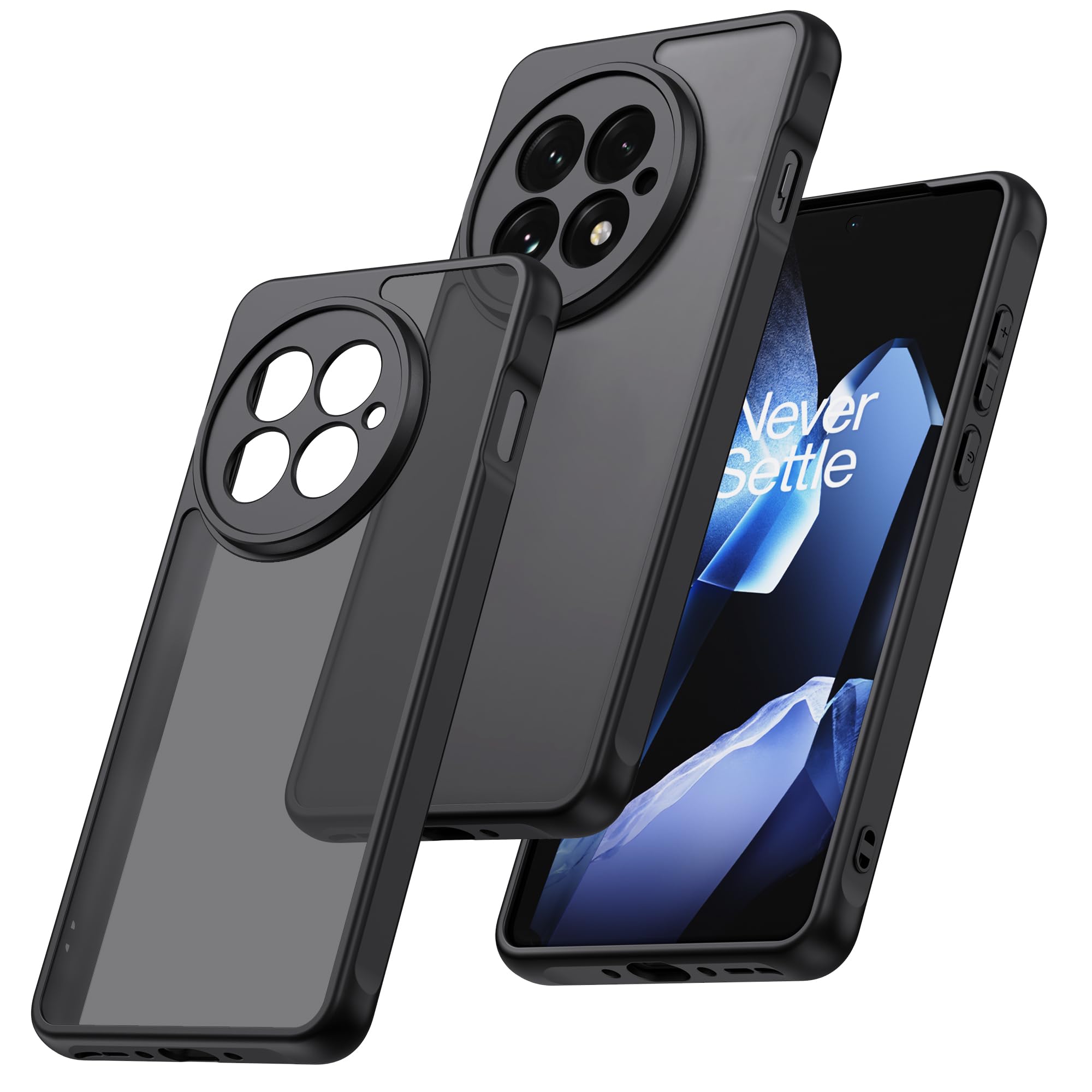 Amazon.com: MAKAVO for OnePlus 13 Case, Translucent Matte Shockproof ...