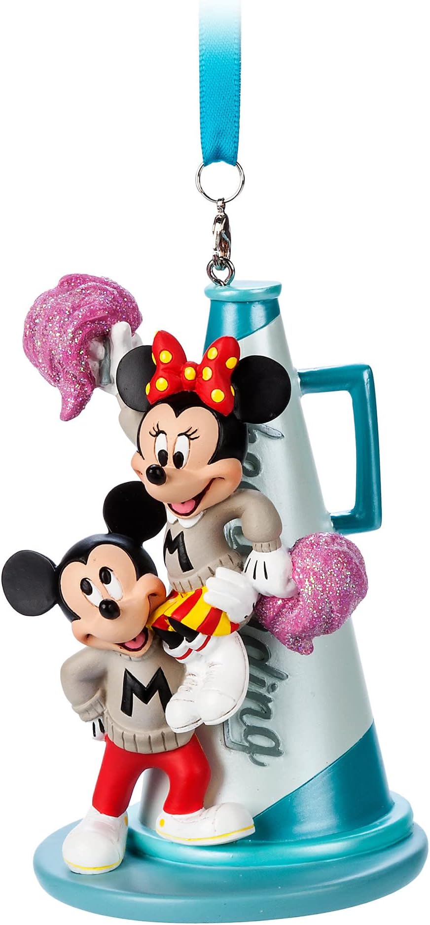 Amazon.com: Disney Mickey and Minnie Mouse Cheerleading Ornament : Home ...