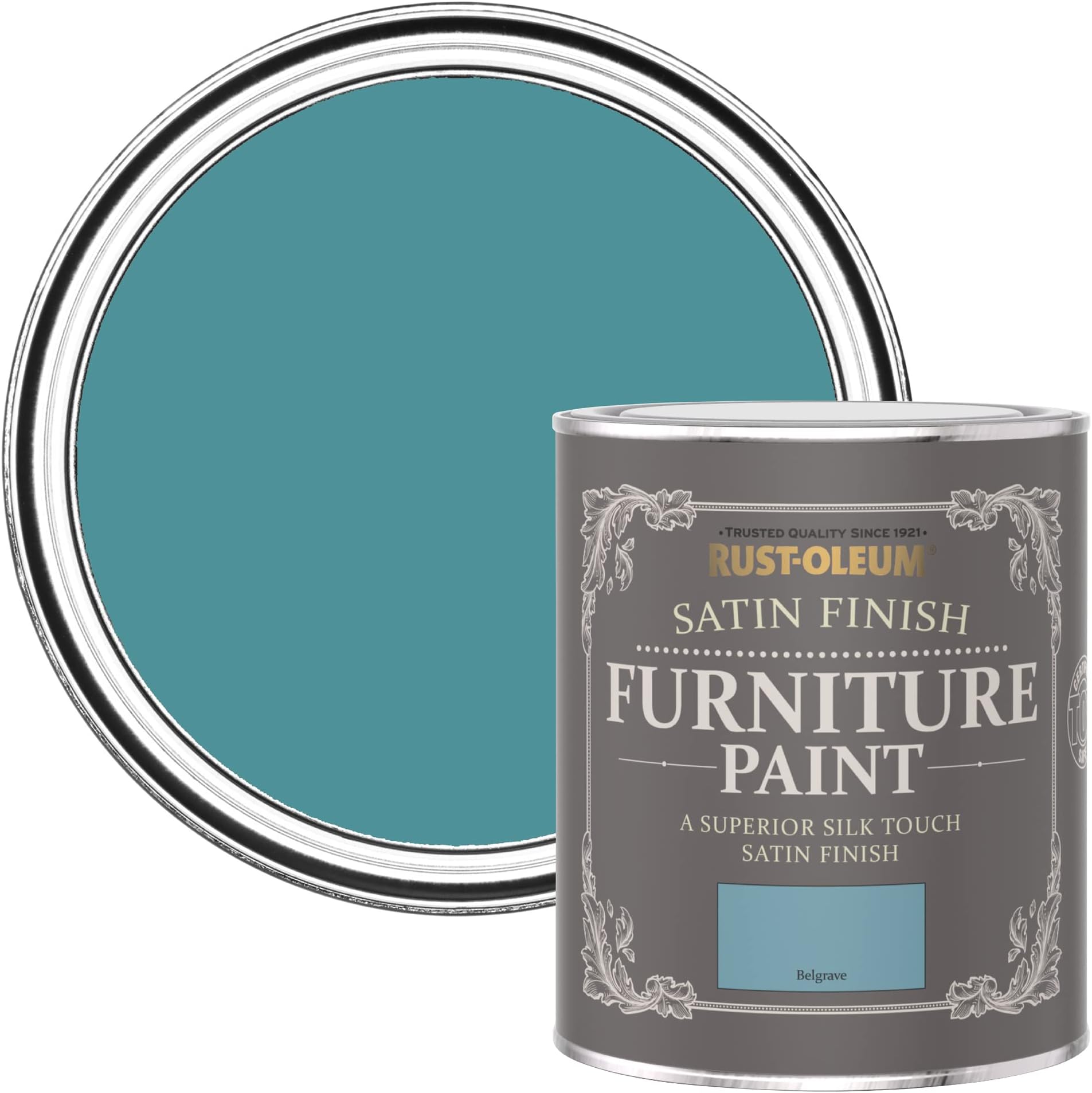 Rust-Oleum Blue Furniture Paint in Satin Finish - Blue Silk 750ml ...