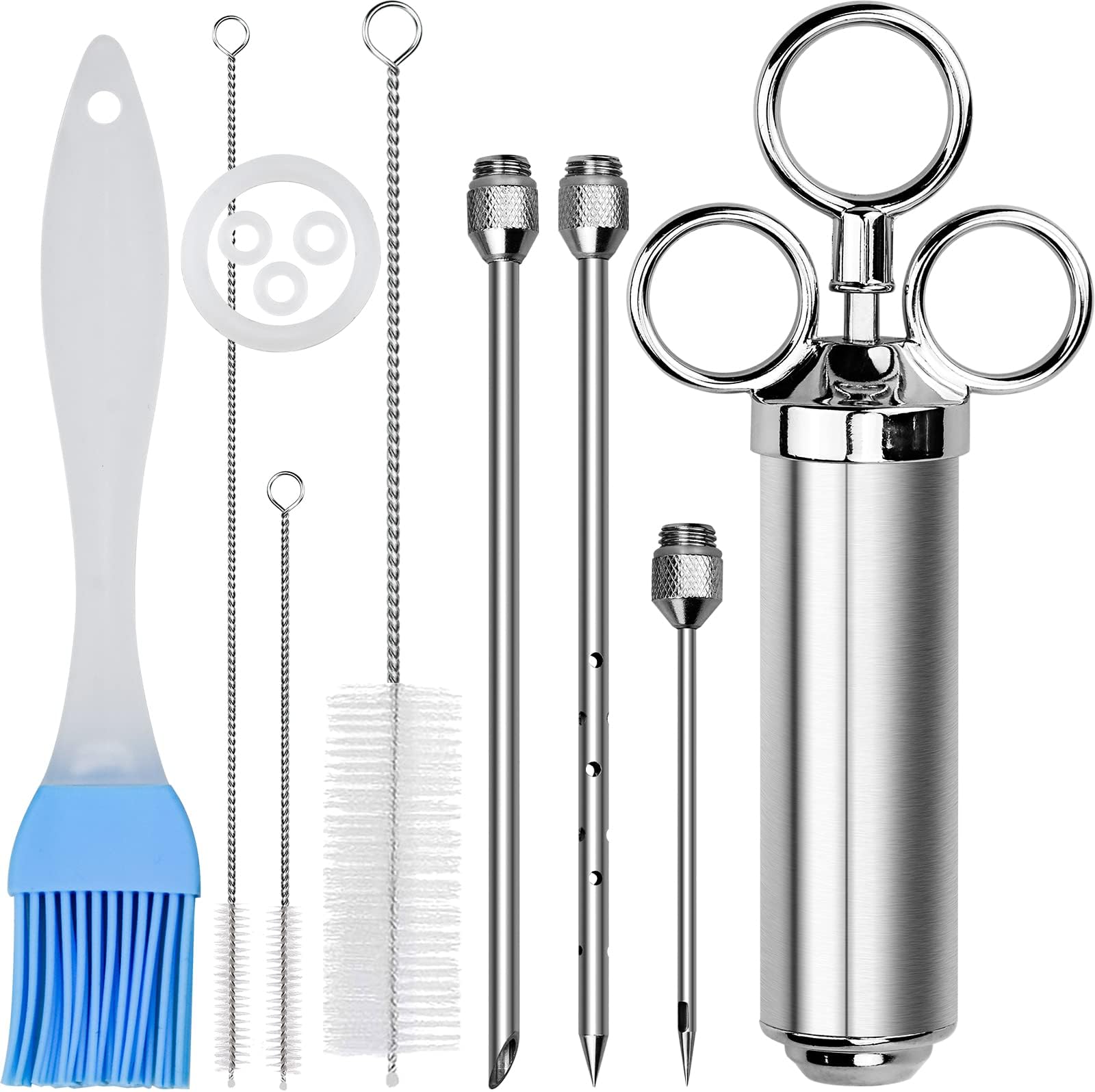 Plastic Meat Injector Syringe Kit - 30ml Capacity Food Seasoning ...