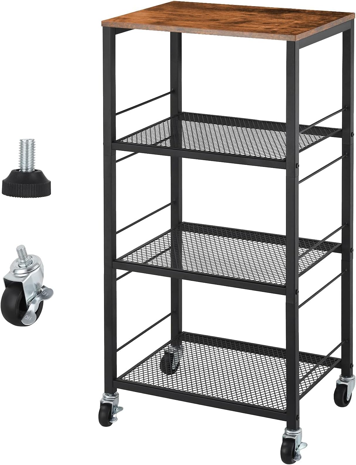 Amazon.com: YBING Kitchen Cart on Wheels Rolling Kitchen Island Carts ...