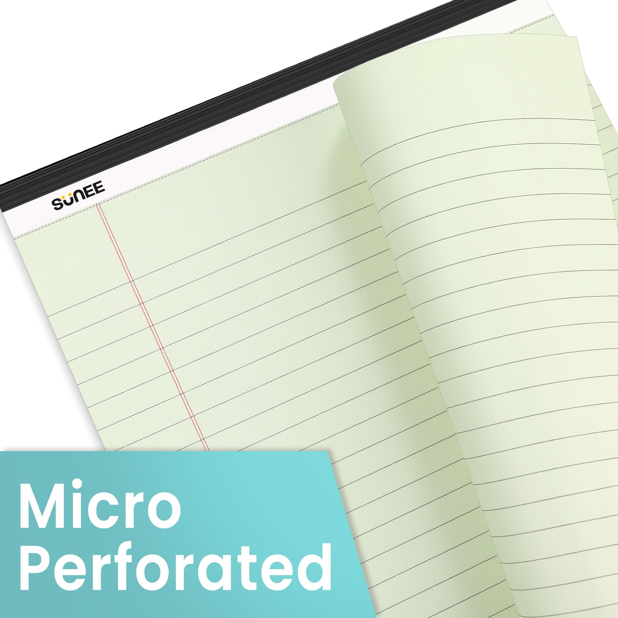 Snapklik.com : Legal Pads Writing Pads, 6-Pack 8.5"x11.75" Colored Wide ...