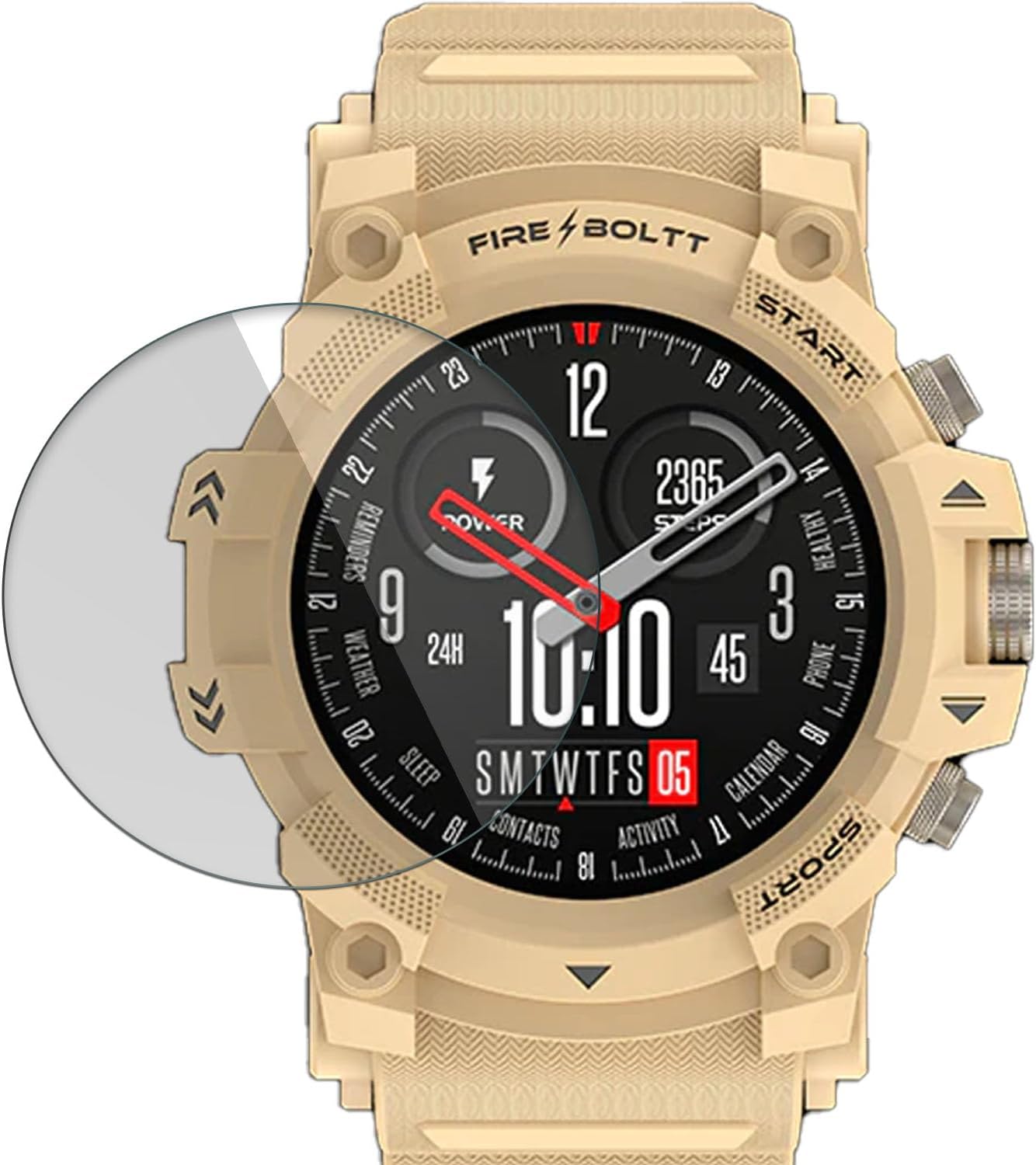 FCS smart watch screen guard for Fire-Boltt Expedition | Pack of 5 ...