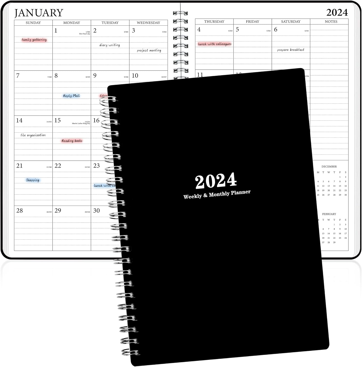 2024 Diary - Diary 2024 A5 Week to View Academic Diary Planner January ...
