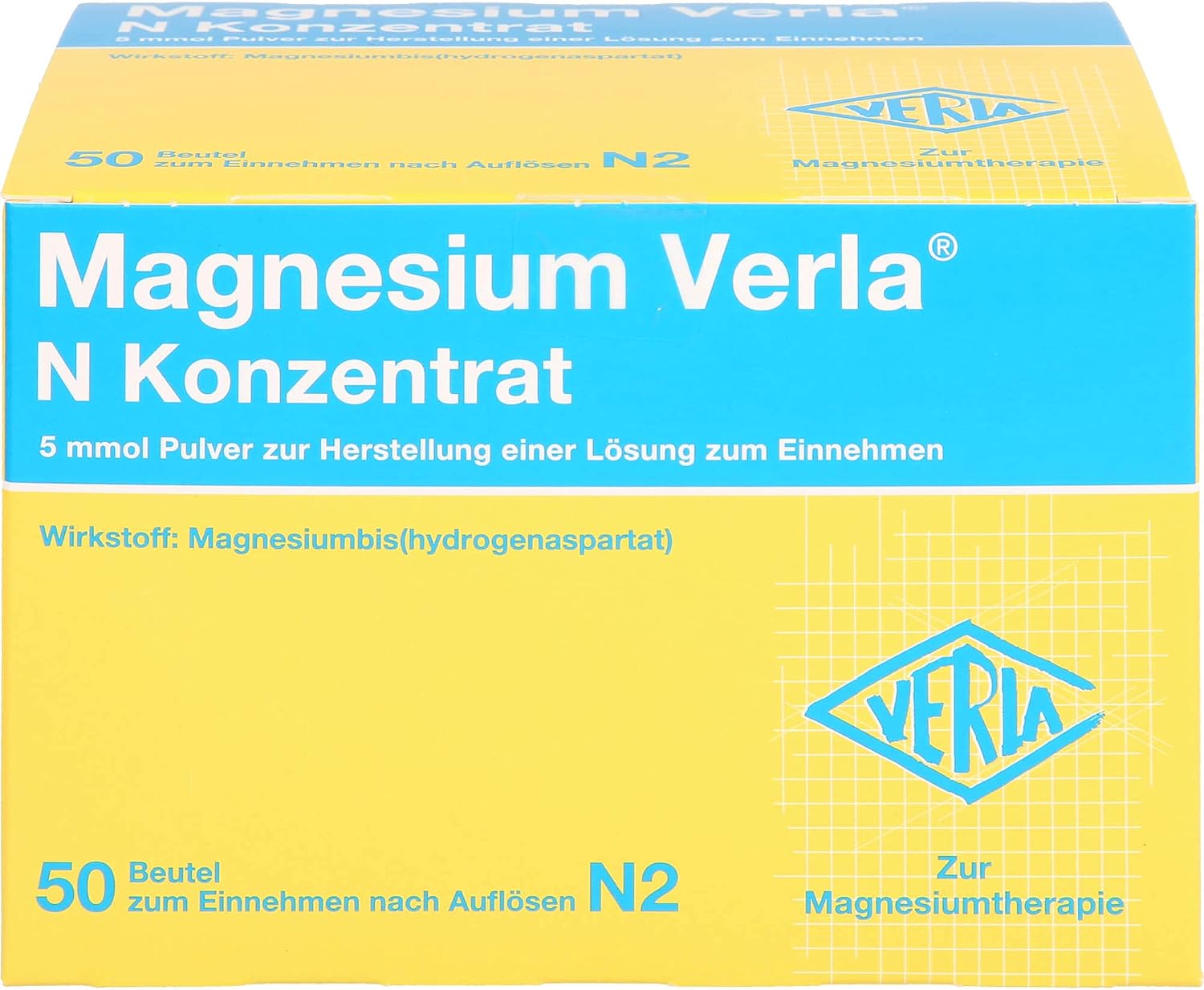 Magnesium Verla N Konzentrat Pulver, 50 St. Beutel : Amazon.de ...
