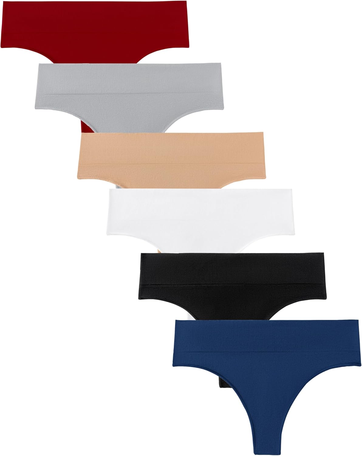 Amazon.com: Imakokoni Seamless Thongs for Women No Show 6 Pack Women's ...