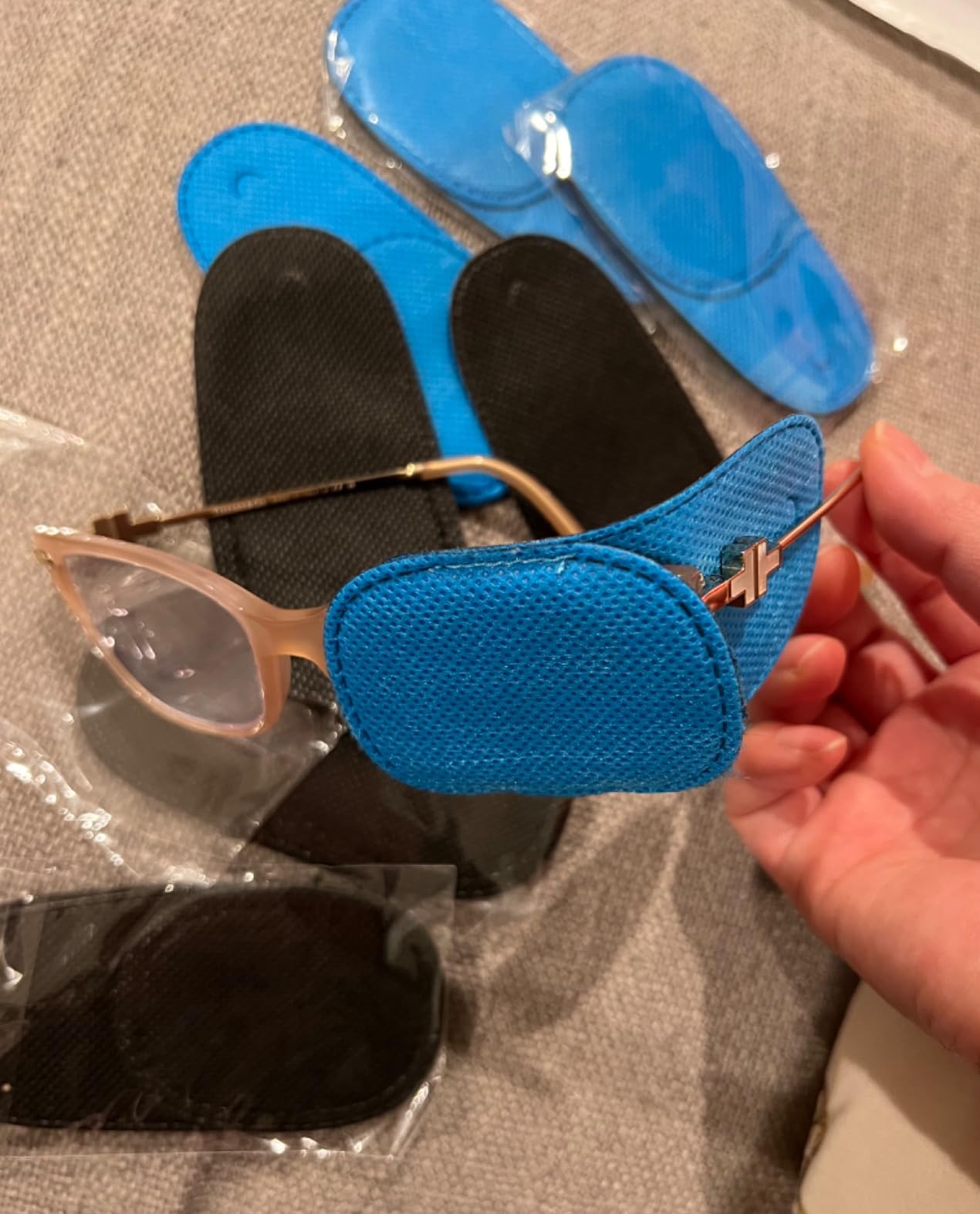 Amazon.com: COMNICO 12 Packs Flat Eye Patches for Glasses Lazy Eye ...