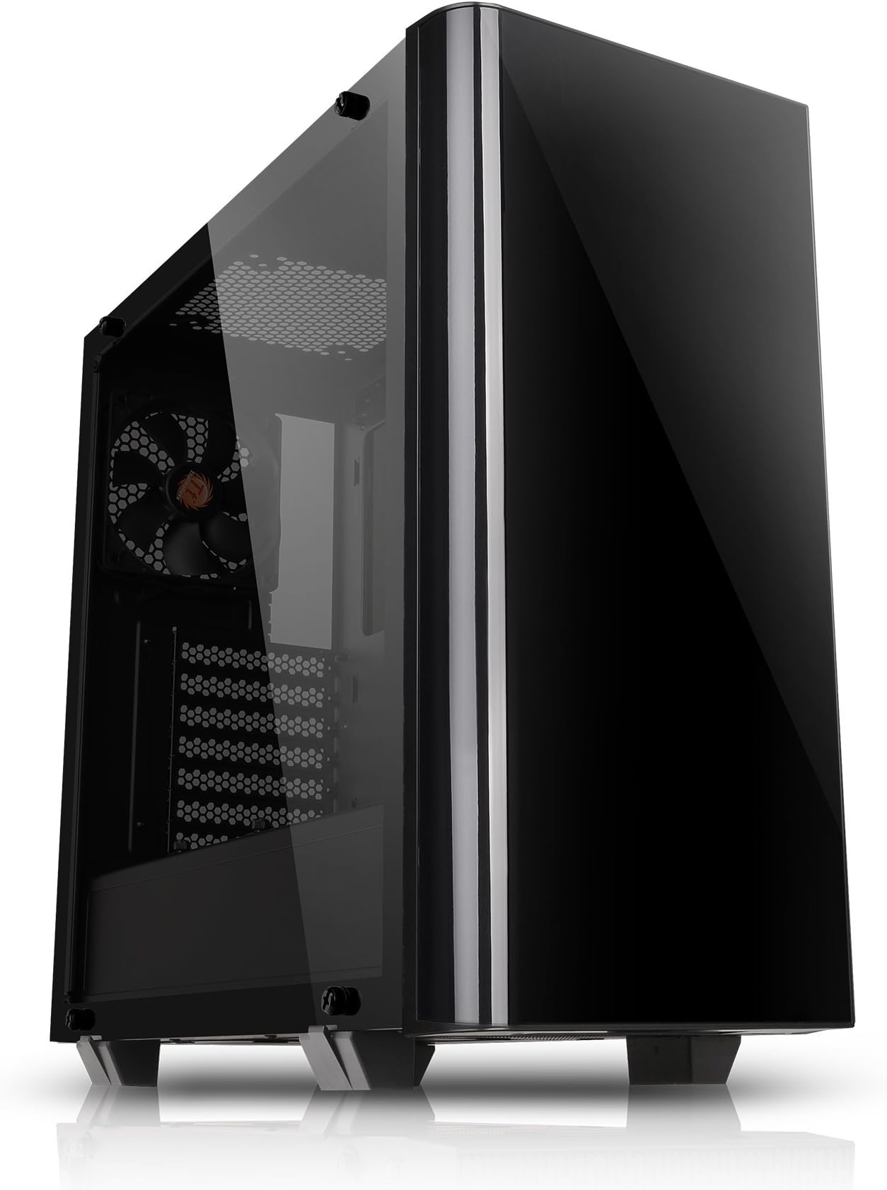 Amazon.com: Thermaltake View 21 Dual Tempered Glass ATX Black Gaming ...