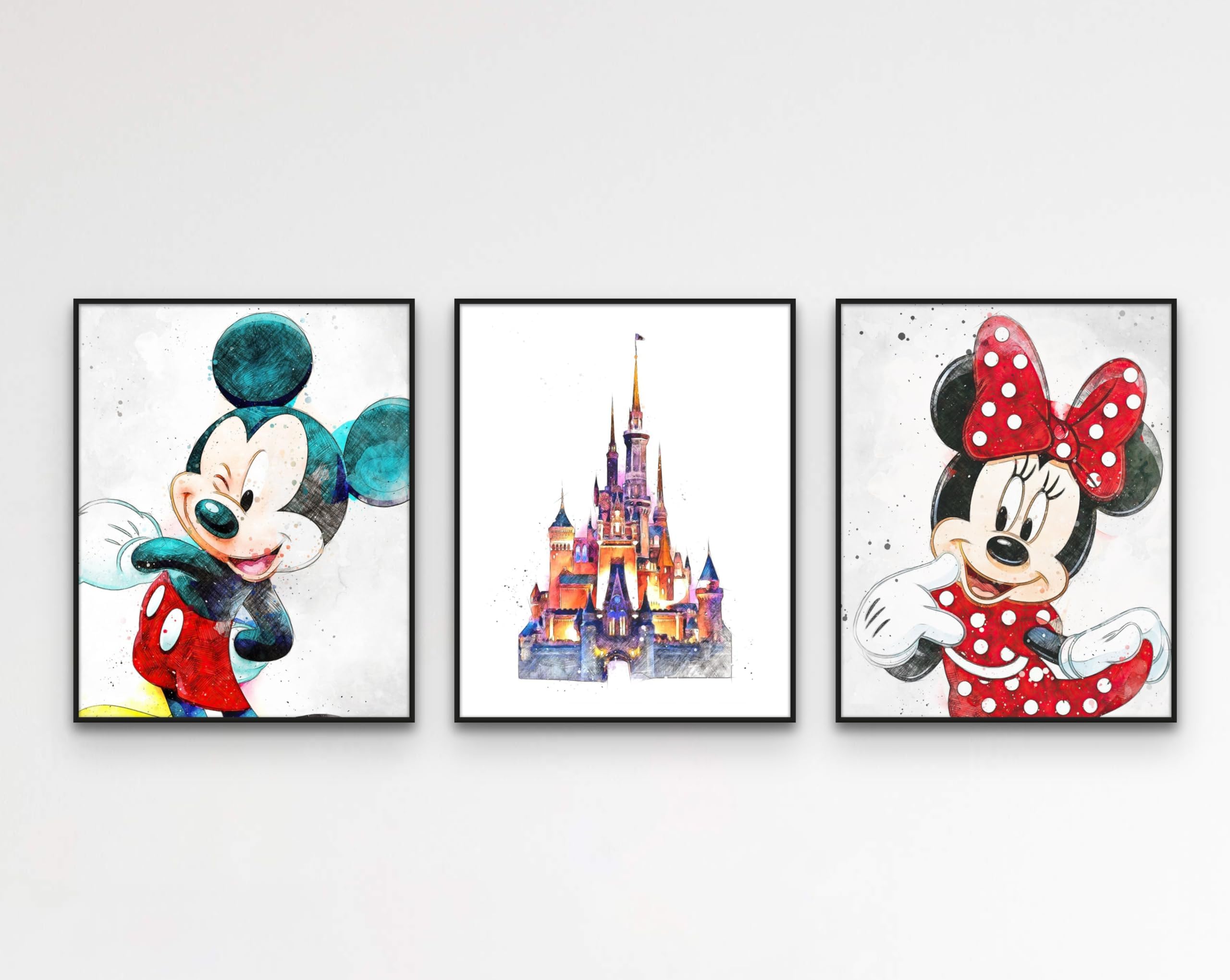 Amazon.com: (16x20) Walt Disney Mickey Mouse and Friends Brick Wall Art ...
