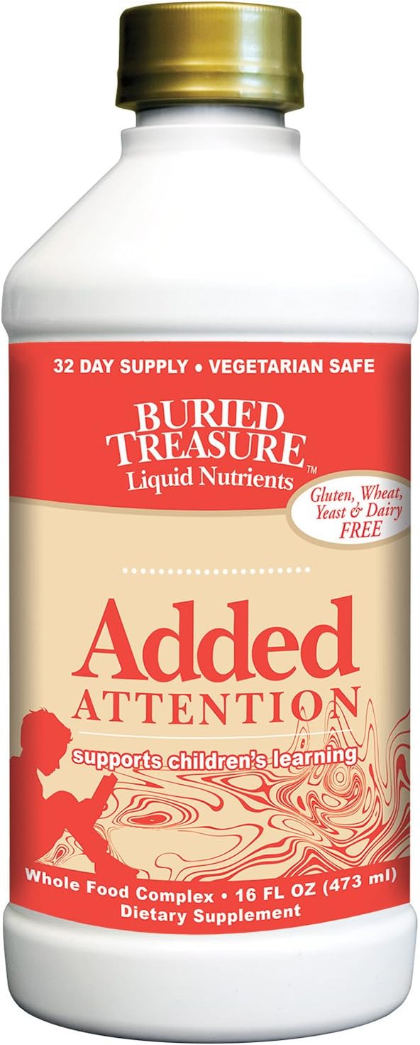 Amazon.com: Buried Treasure Added Attention Children's Learning Support with GABA DHA Vitamin B ...