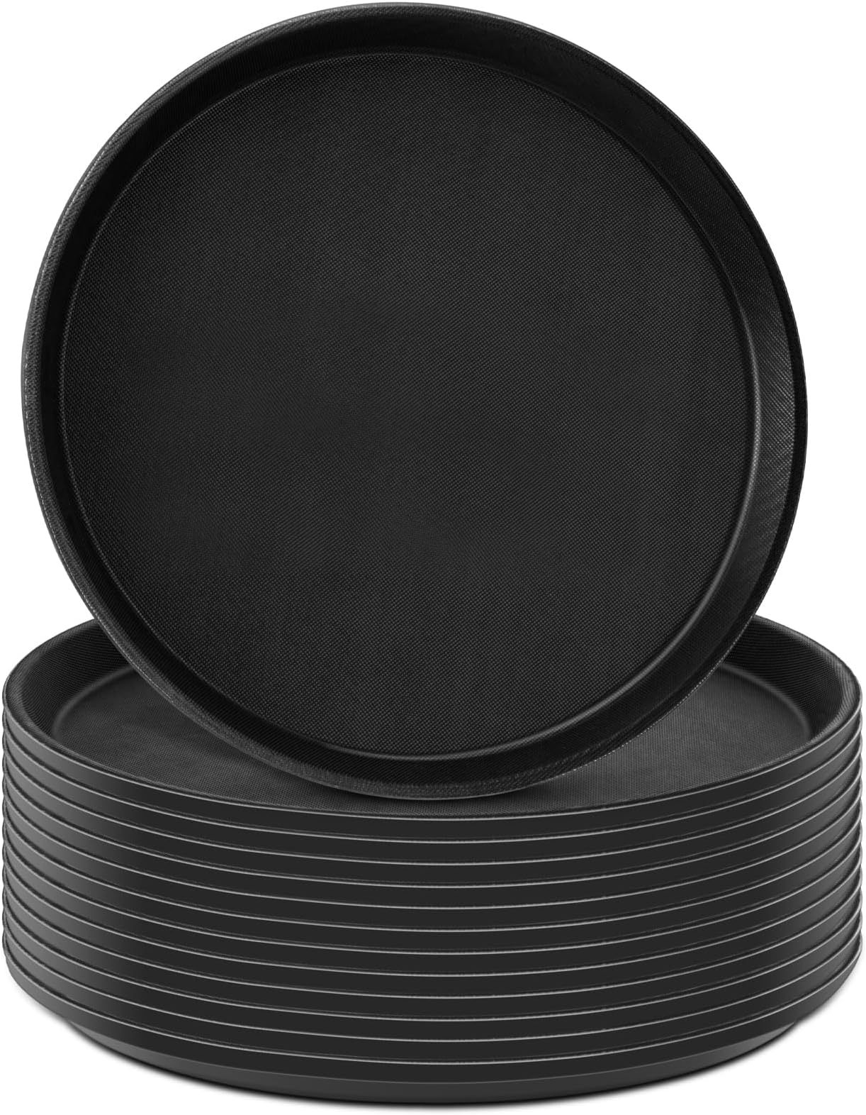 Amazon.com: Thyle 12 Pcs Round Serving Tray 11 Inch Non Slip Lined ...