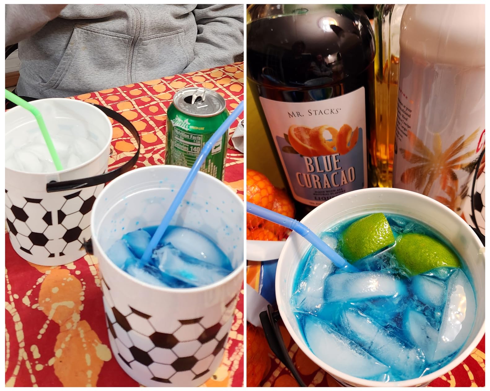 Amazon.com: Mifoci 34 Oz Soccer Bucket with Handles Plastic Soccer ...