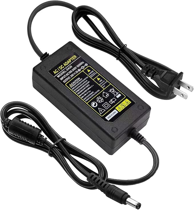 Amazon.com: Replacement 24V AC DC Power Supply Cord for Logitech G25 ...