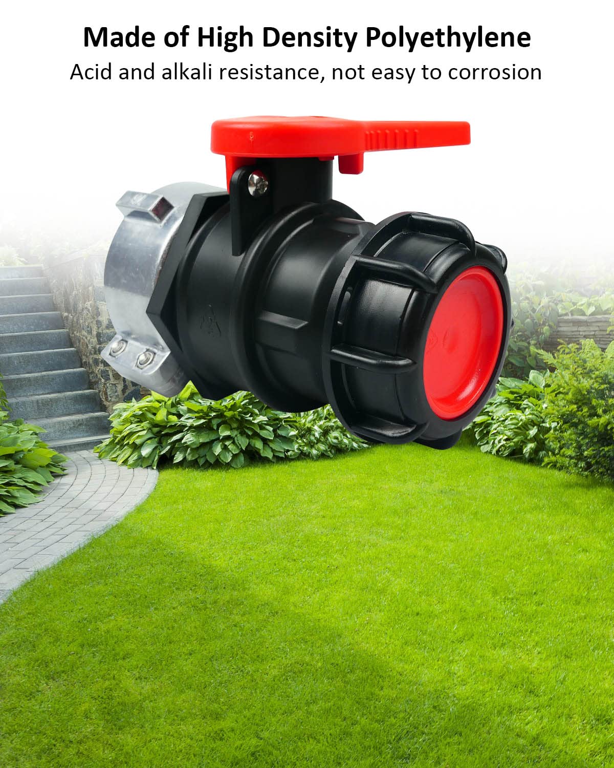 Snapklik.com : 75mm IBC Tote Tank Adapter Ball Valve, 2.95" Coarse ...