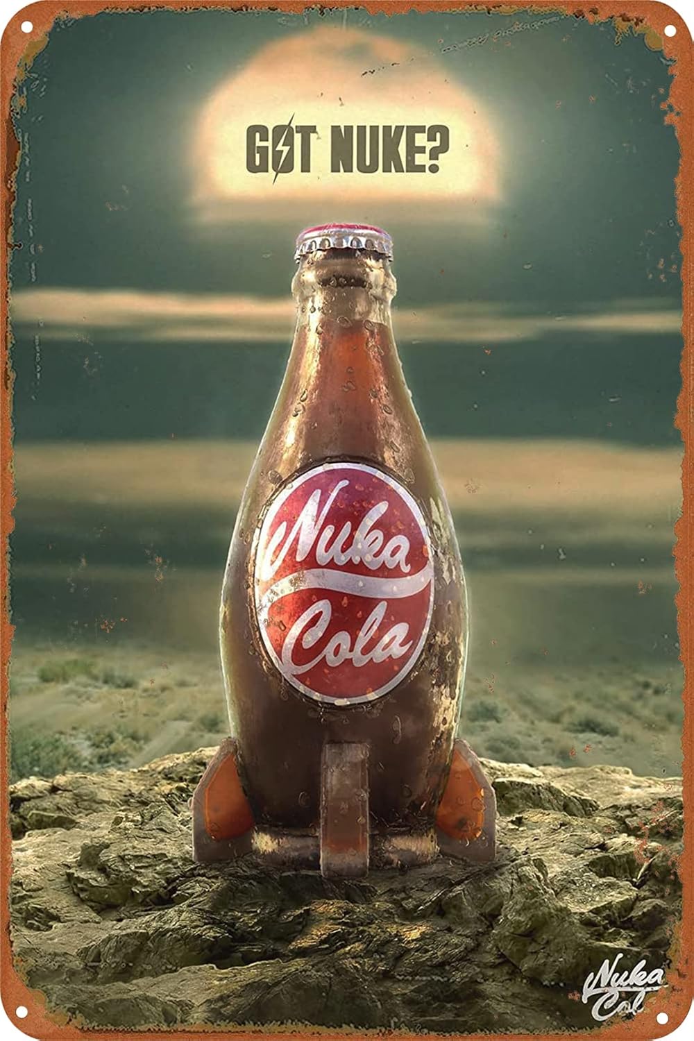 Nuka Cola Tin Sign Wall Art For Man Cave,Art Poster For Bar Pub Garage ...