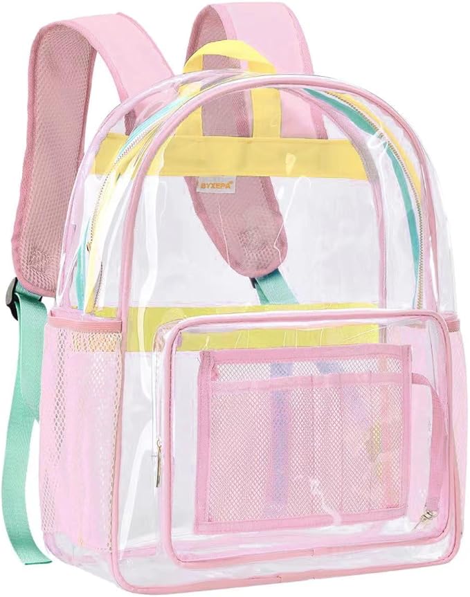 Amazon.com | BYXEPA Clear Backpack Heavy Duty TPU See Through ...