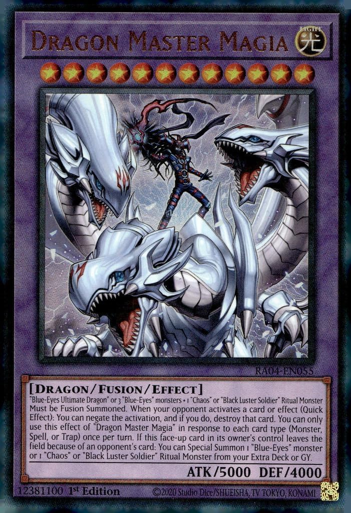 Amazon.com: Dragon Master Magia (Ultimate Rare) - RA04-EN055 - Ultimate ...