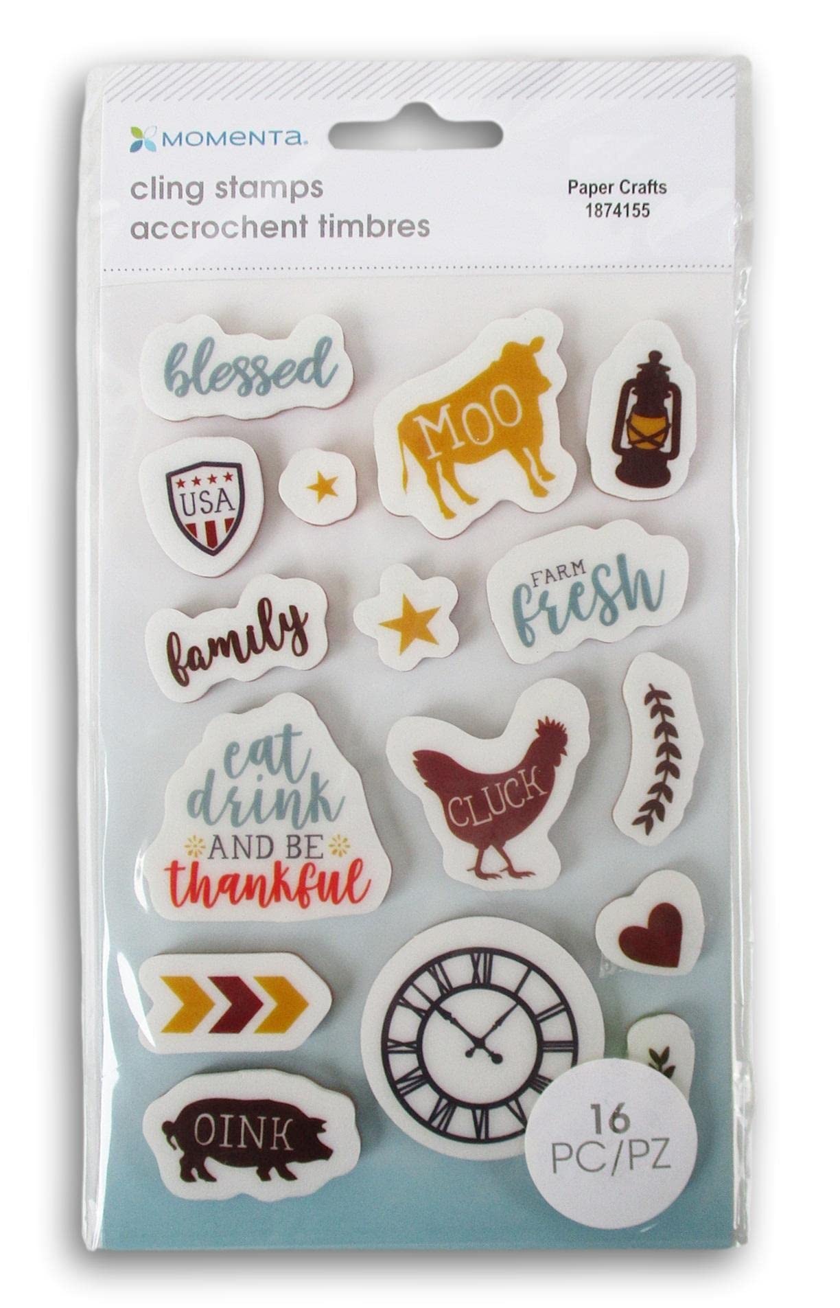Amazon.com: 16 Farm Animals Stamps Farmhouse Crafts : Arts, Crafts & Sewing