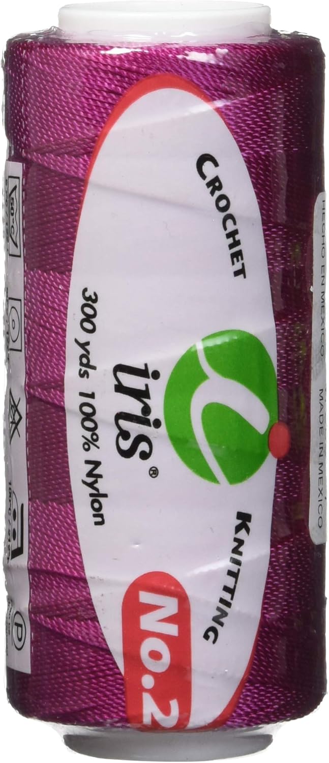Amazon.com: Iris Nylon Crochet Thread, 300yd/275m, Dark Pink
