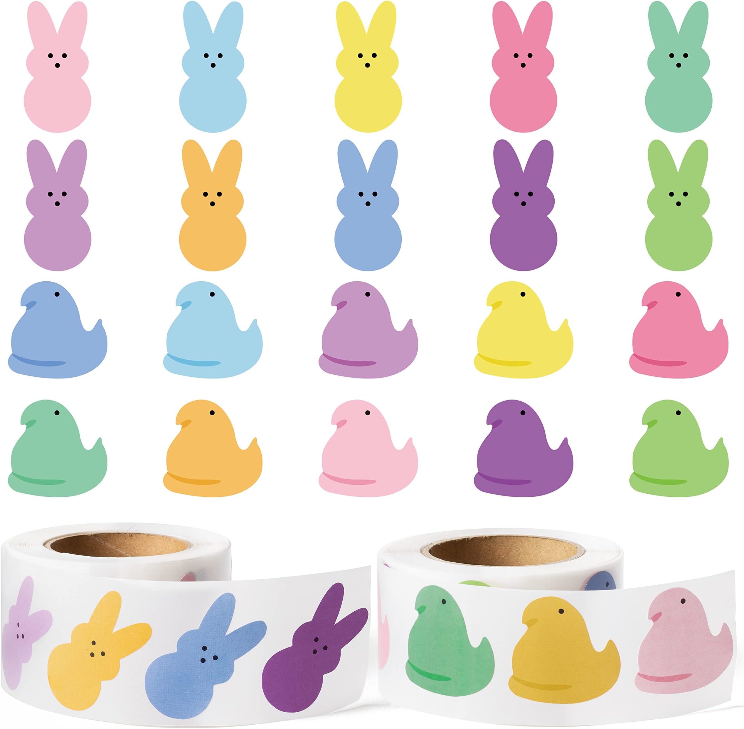 Amazon.com: W1cwey Easter Kids' Sticker Rolls - 1000pcs(2 Rolls)16 ...