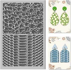 Amazon.com: CHGCRAFT Python Pattern Clay Textured Mat Embroidery ...