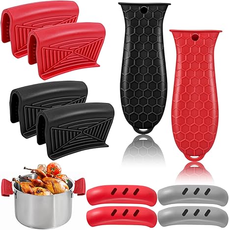 Amazon.com: Cast Iron Handle Cover, 10 Packs Silicone Pot Holders, Cast ...