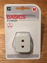Masterplug Shavingadaptor_01 Electric Shaver Adaptor, 50 x 48 x 46 mm ...