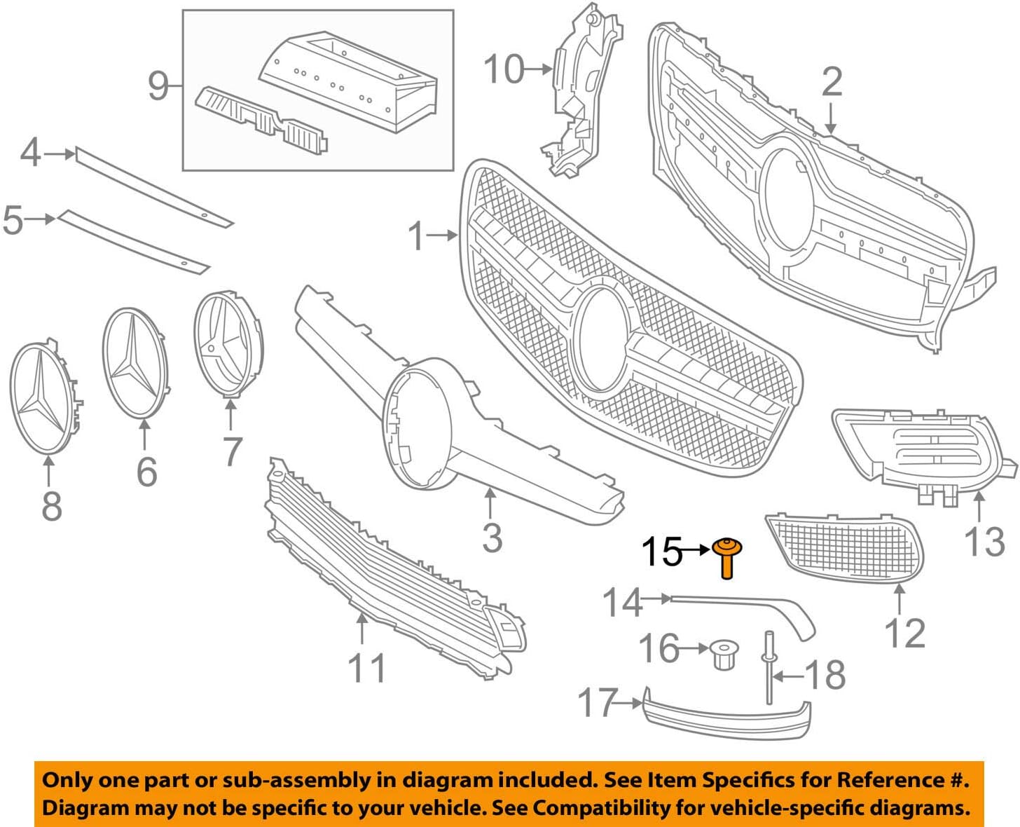 Amazon.com: MERCEDES-BENZ 1568854025 GENUINE OEM SPOILER : Automotive