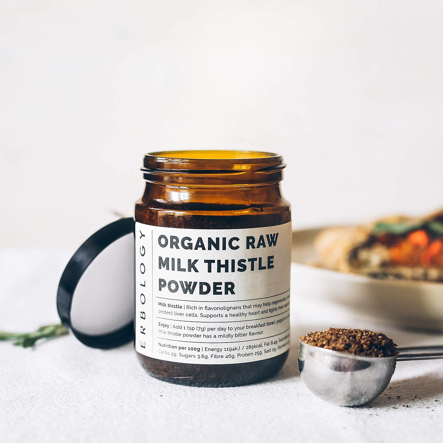 Buy 100% Organic Milk Thistle Powder 120g - Cold-Pressed from 100% Milk ...